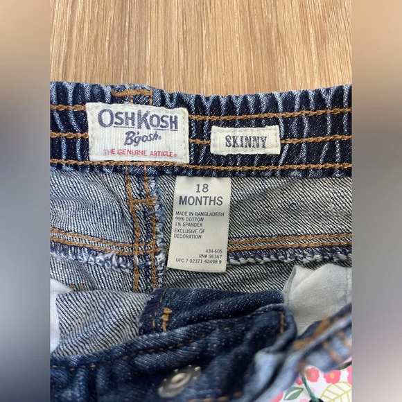 OshKosh B'gosh | Bottoms | 8 Month Osh Kosh Skinny Custom Jeans Fall ...